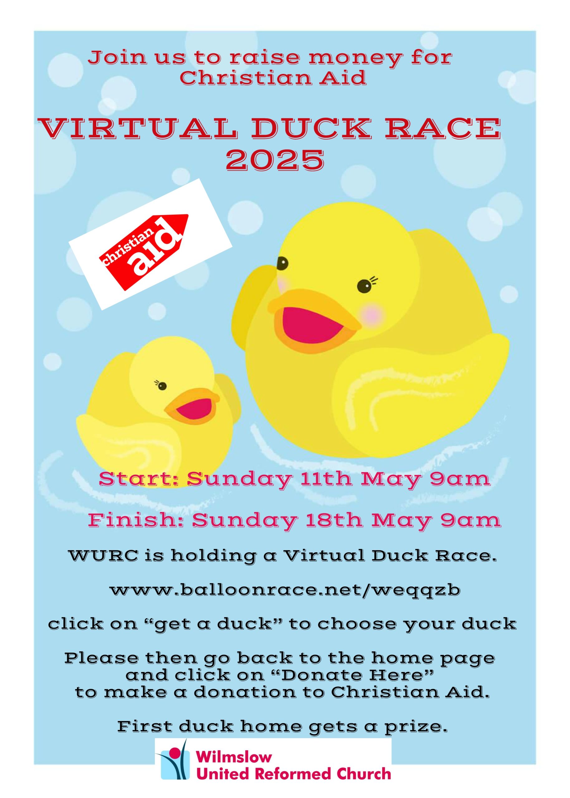 Duck Race 2025 240425 – Wilmslow United Reformed Church